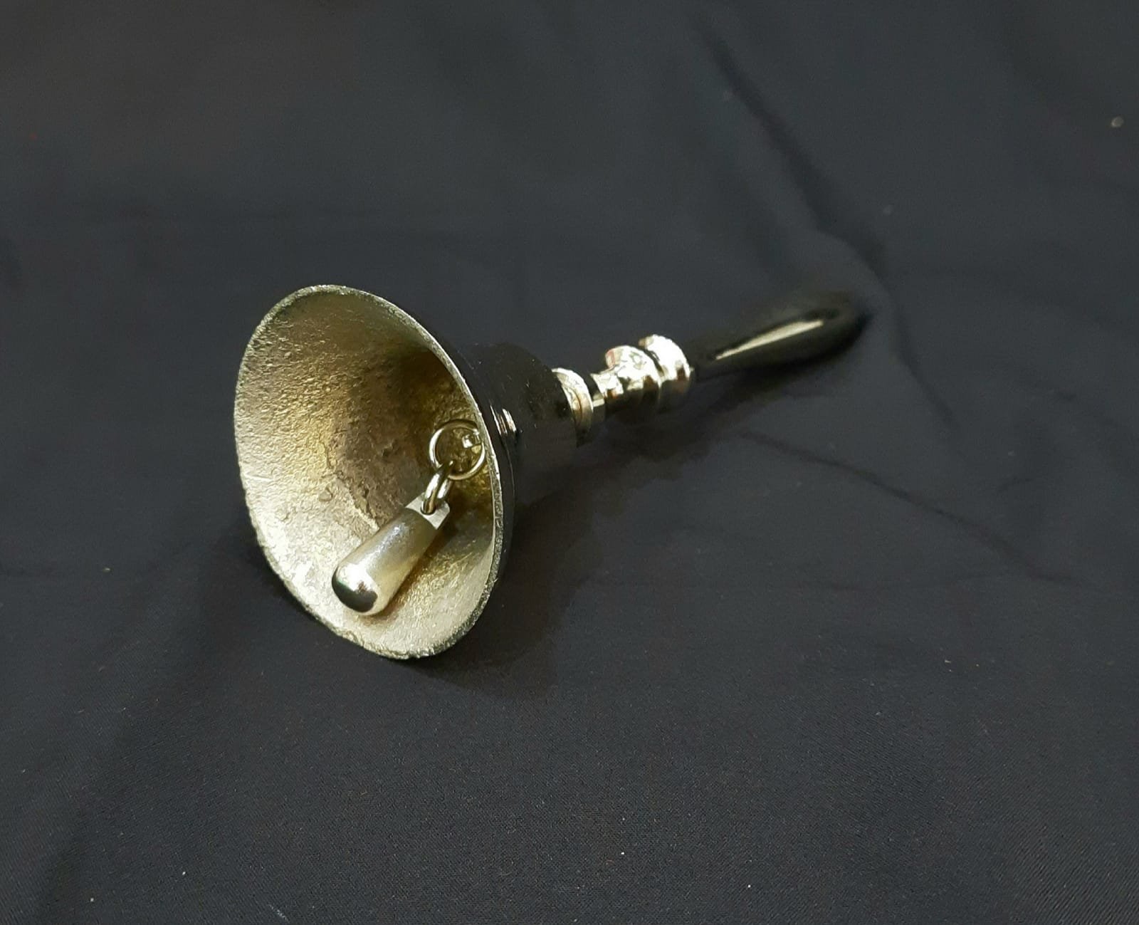 6 Inch Silver Plated Bell - la corona del rosario