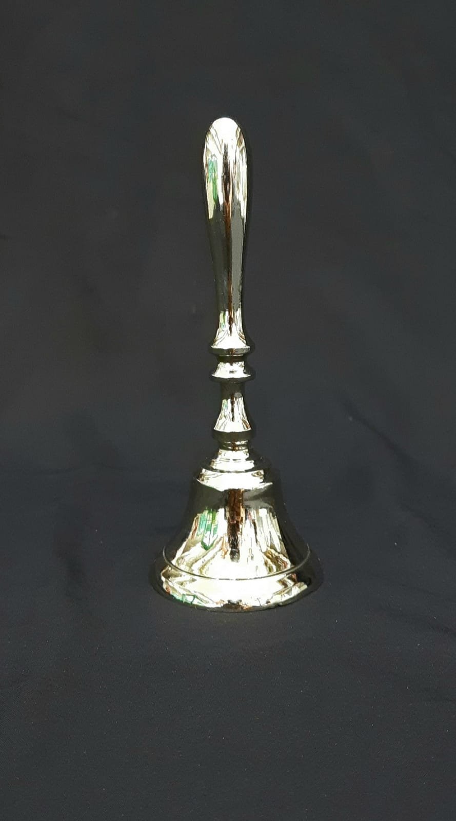 6 Inch Silver Plated Bell - la corona del rosario