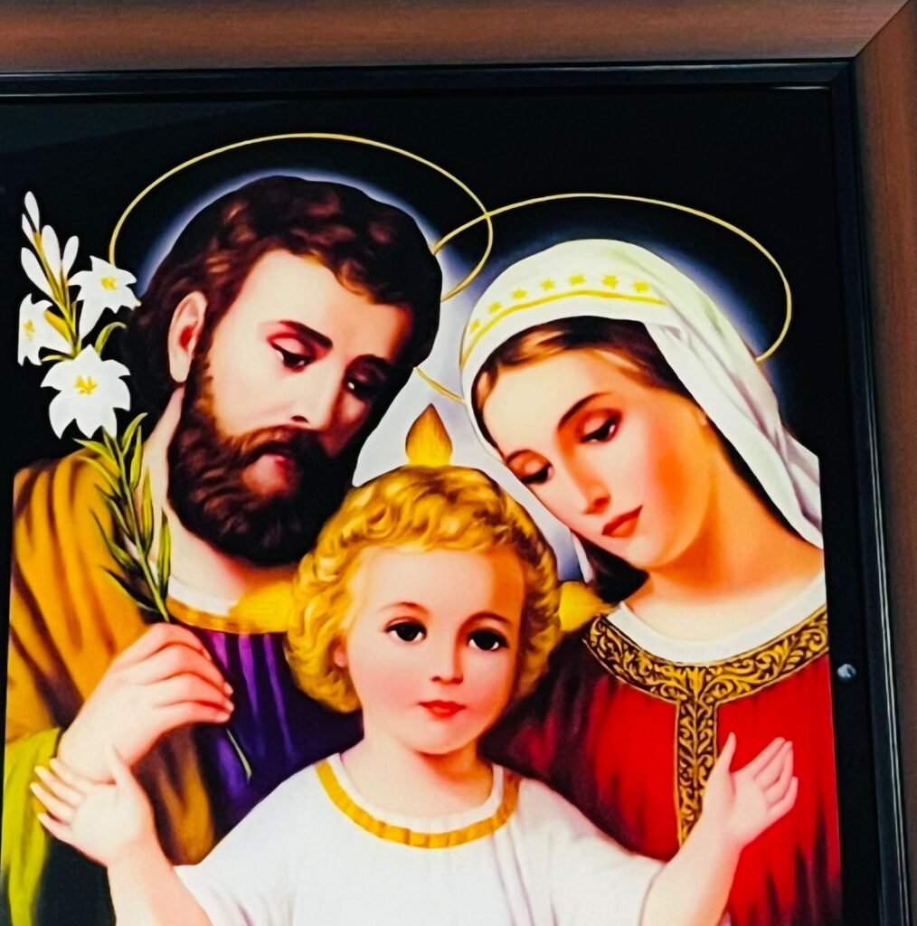 21*17 Inch Holy Family LED Photo Frame - la corona del rosario ...