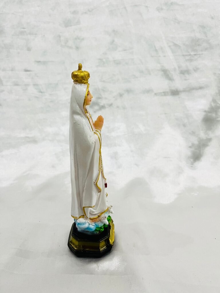 8 Inch Poly Marble Fathima Matha Statue